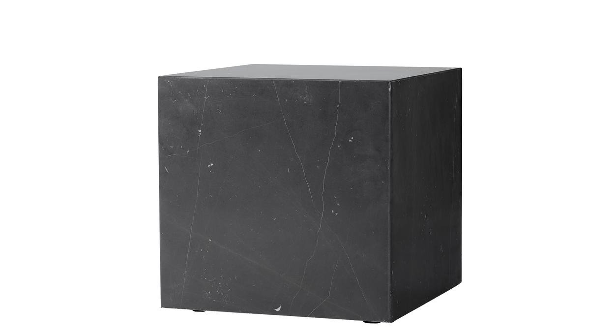 Plinth Side Table, H 40 x W 40 x D 40 cm, Black | Audo Copenhagen ...