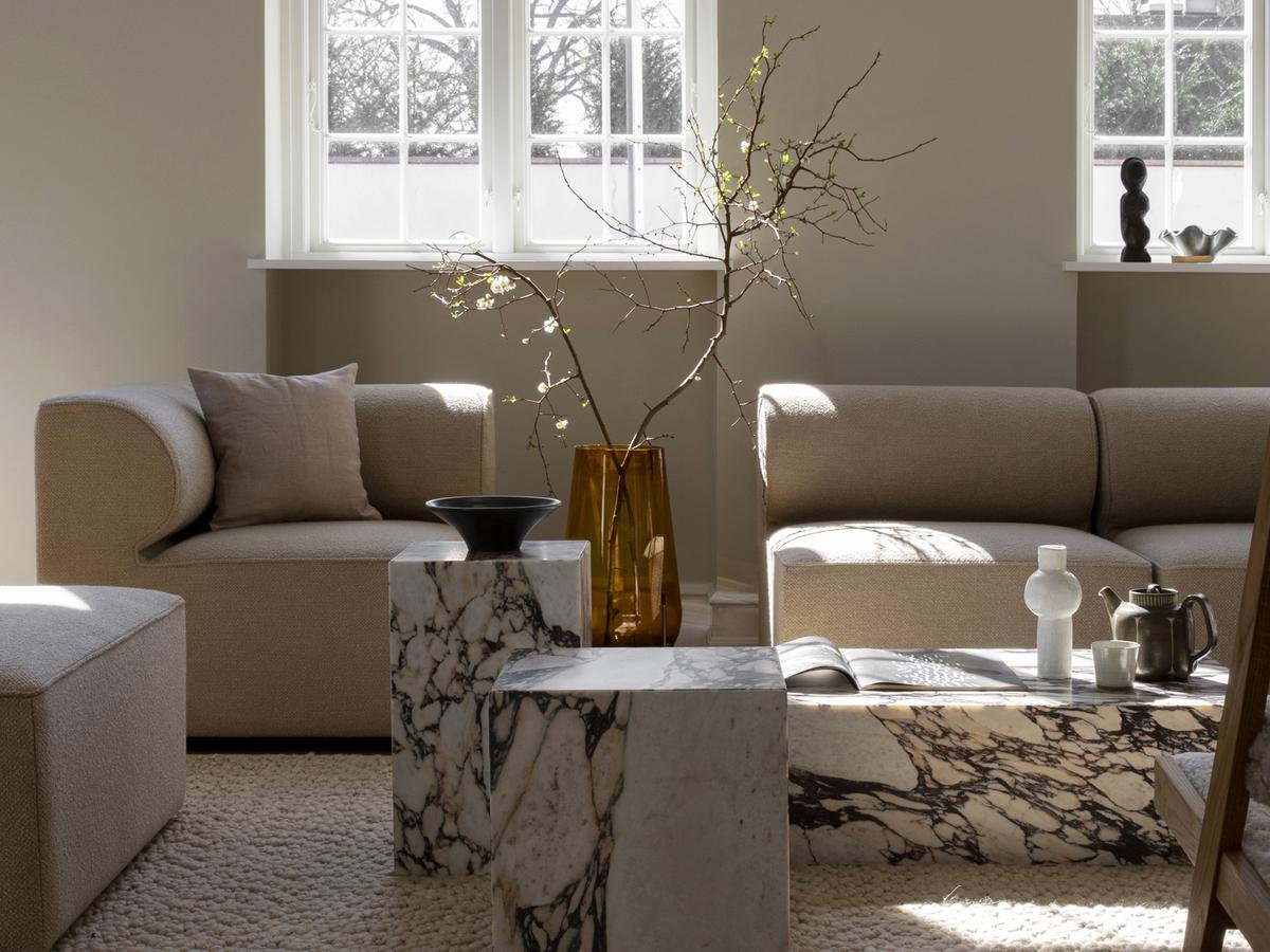 Eave Modular Sofa , Fabric Bouclé yellow | Audo Copenhagen | Audo ...