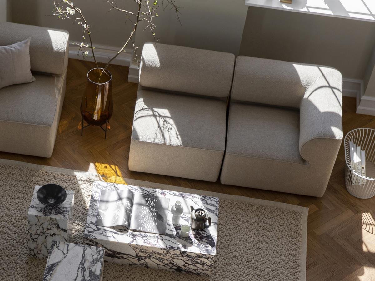Eave Modular Sofa , Fabric Bouclé yellow | Audo Copenhagen | Audo ...
