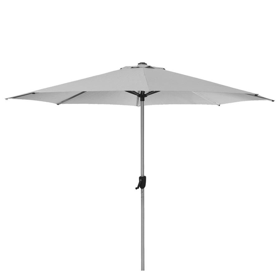 Sunshade Parasol, Silver, matt - Light grey | Cane-line | Parasols ...