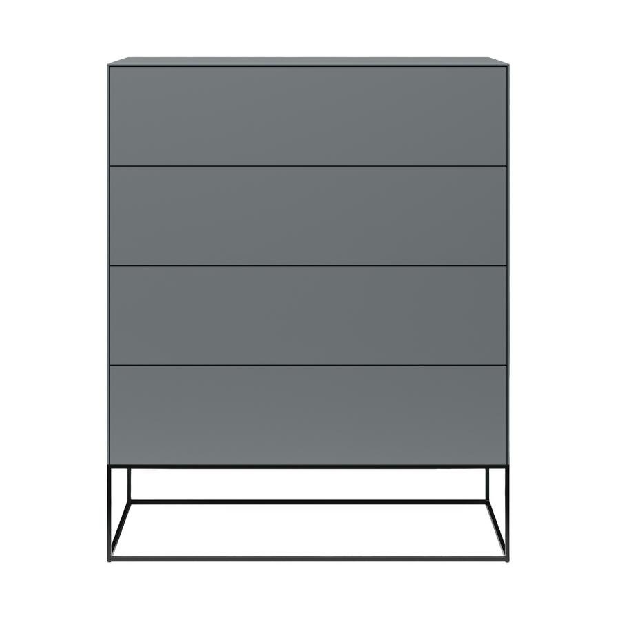 F40 Chest of drawers, With glider set, Graphite matte | Form1 ...
