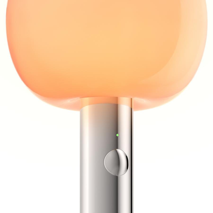 Fire Portable Lamp, Polished aluminium | Grau | Battery Lighting ...