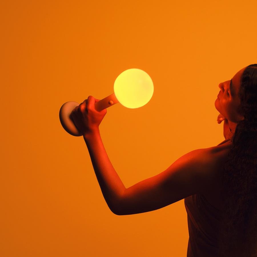 Fire Portable Lamp | Grau | Battery Lighting - Designer furniture from smow