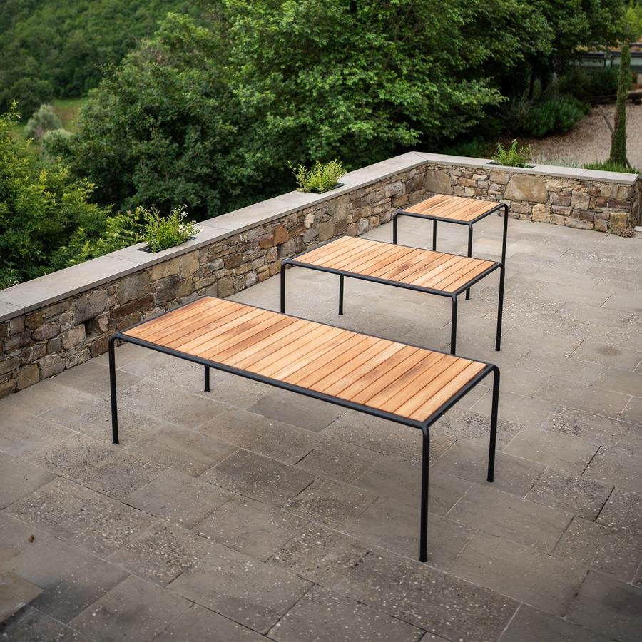 Avanti Table, 98 x 83 cm, Olive green, Thermo Ash | Houe | Garden ...