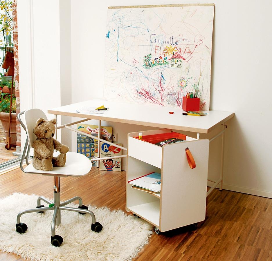 School Start Set: Children's Desk Eiermann + Chair + Container ...