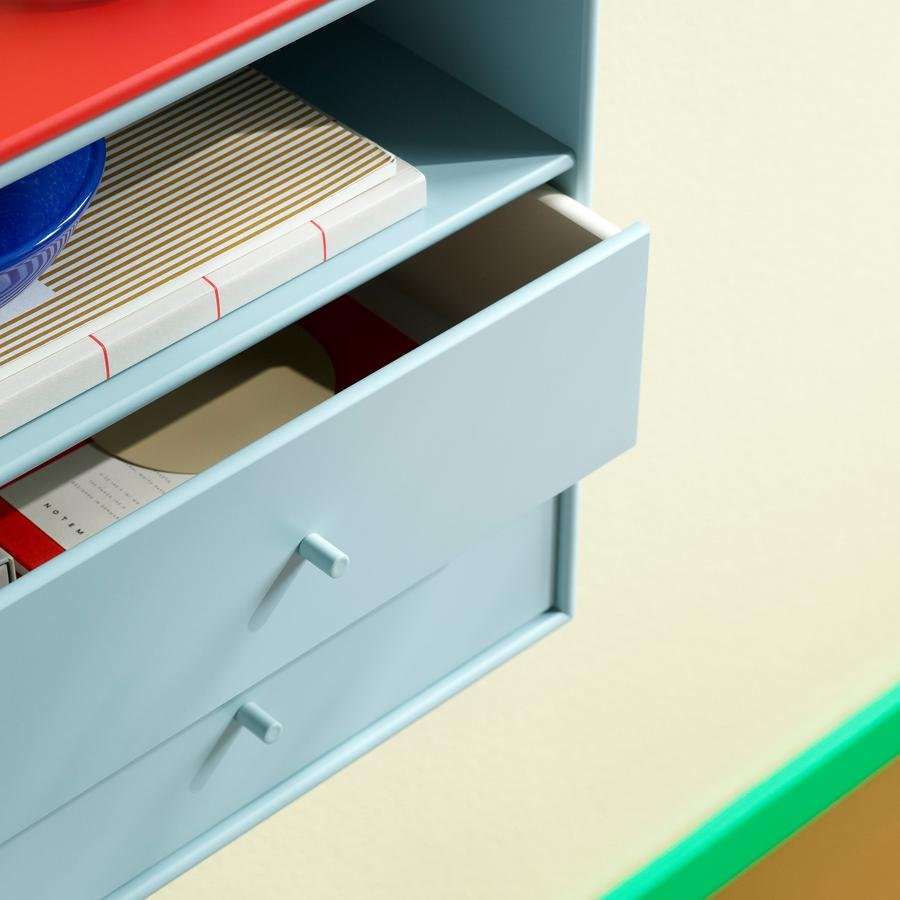 Montana Mini, Module with 2 drawers, Mushroom | Montana | Wall Mounted ...