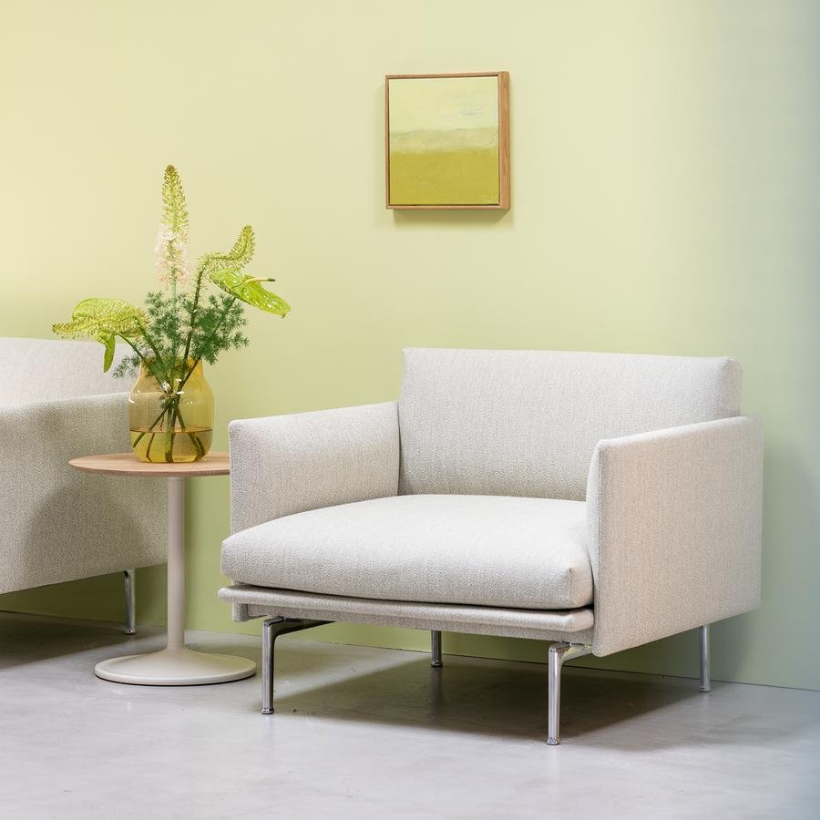 Outline Studio Chair, Leather black | Muuto | Armchairs - Designer ...