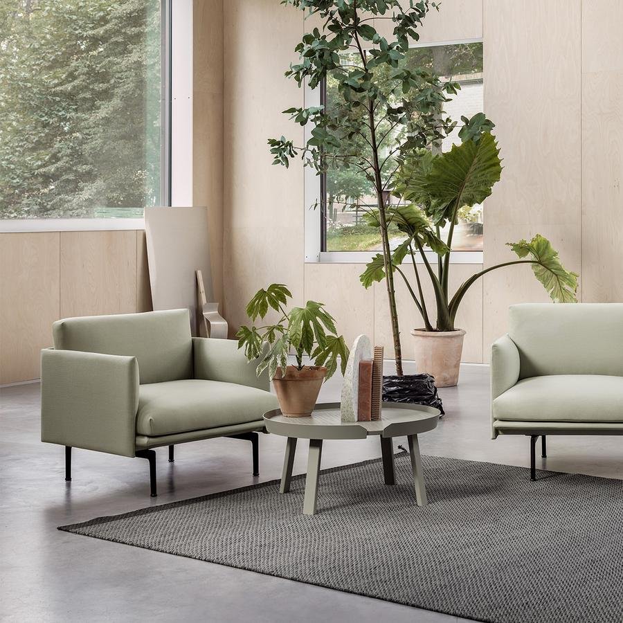 Outline Studio Chair, Leather black | Muuto | Armchairs - Designer ...