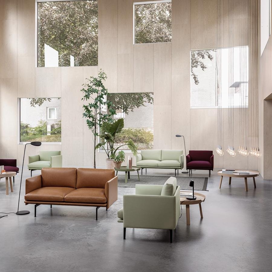 Outline Studio Chair, Leather black | Muuto | Armchairs - Designer ...