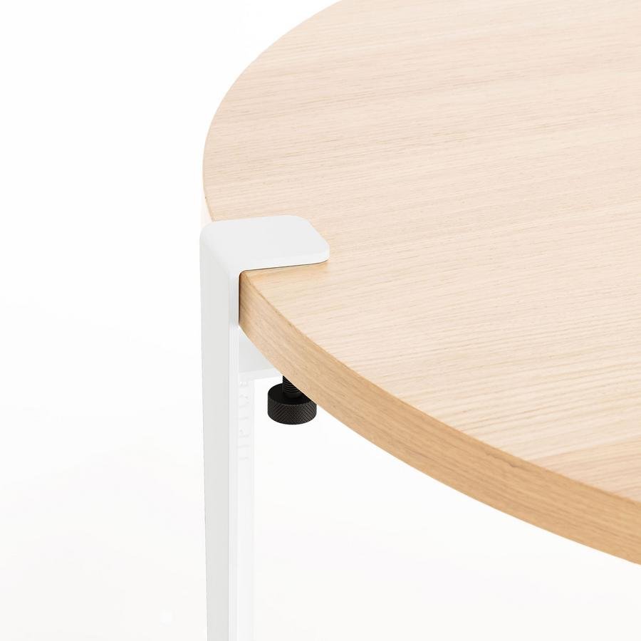 Tiptoe Side Table Brooklyn, Oak finish, Cloudy white | Tiptoe ...