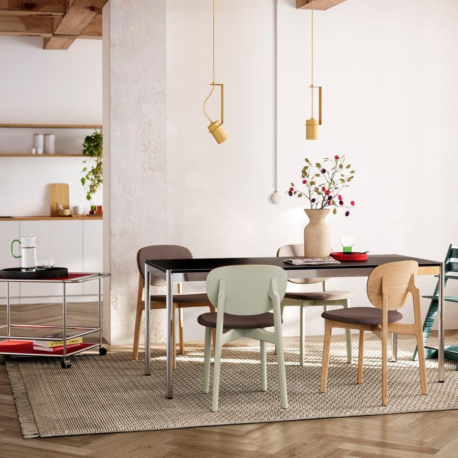USM Haller Table, 150 x 75 cm, MDF (USM colours), Pure white RAL 9010 ...