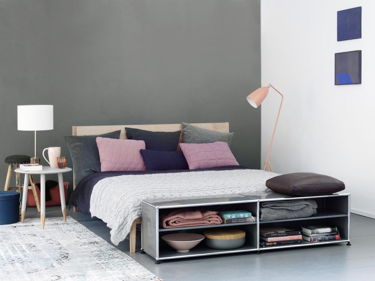 USM Haller Lowboard L open, Mid grey RAL 7005 | USM Haller | Lowboards ...