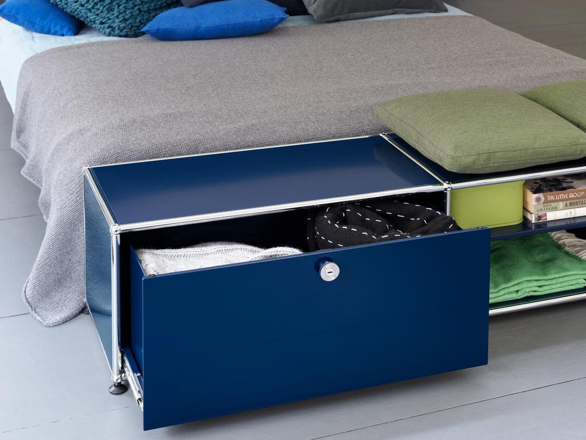 USM Haller Lowboard L open, Mid grey RAL 7005 | USM Haller | Lowboards ...