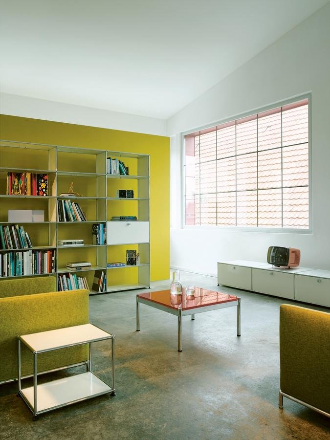 USM Haller Coffee Table, 100 x 100 cm, Glass, Transparent | USM Haller ...