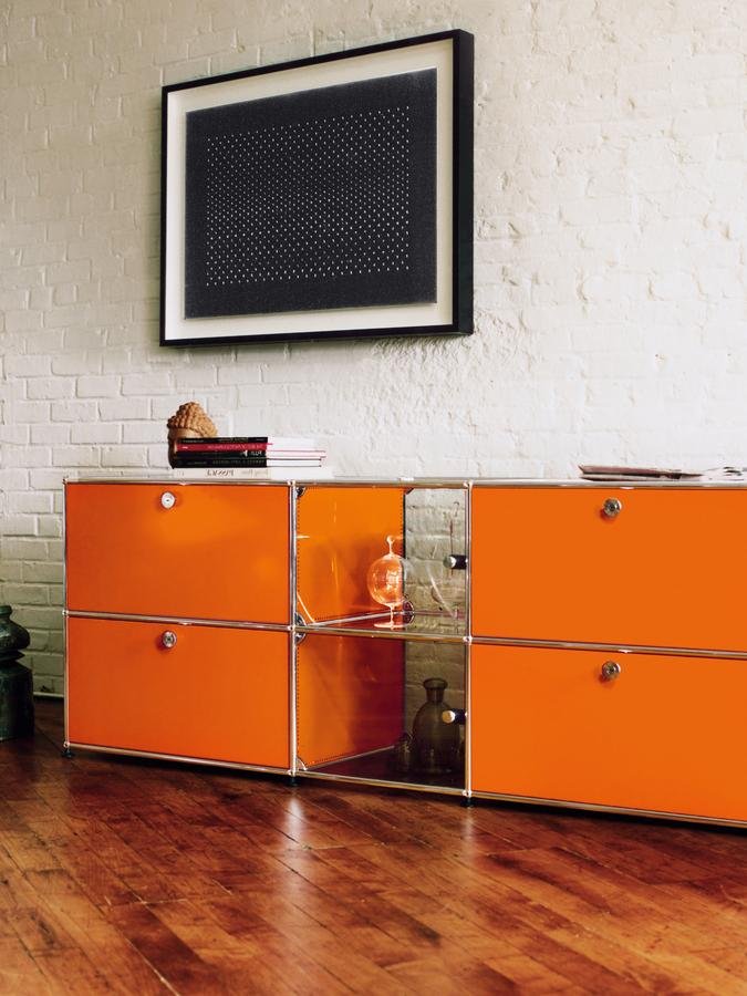 USM Haller Highboard XL with 3 Glass Doors by Fritz Haller & Paul ...