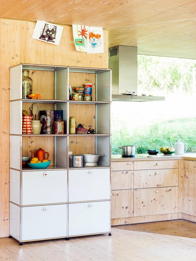 USM Haller Bookcase 50, Open, Pure white RAL 9010 | USM Haller | USM ...