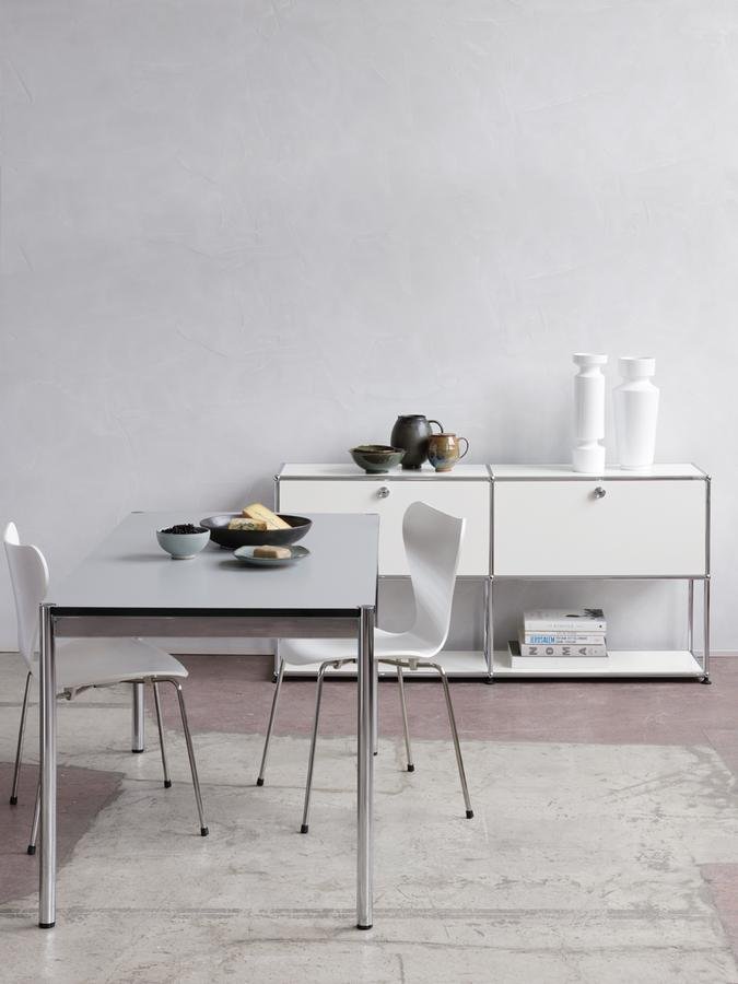 USM Haller Sideboard L with 2 Drop-down Doors, Lower Tier Structure ...
