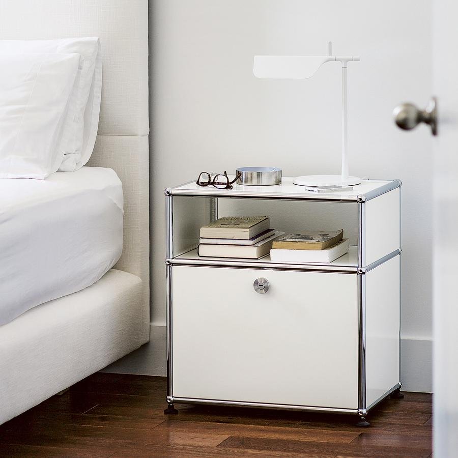 USM Haller Lowboard M with Extension, Customisable, Pure white RAL 9010 ...