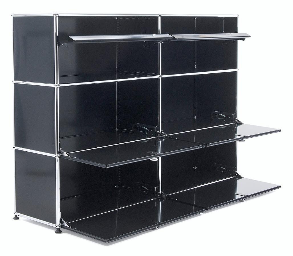 USM Haller Highboard L with Angled Shelves | USM Haller | USM Haller ...