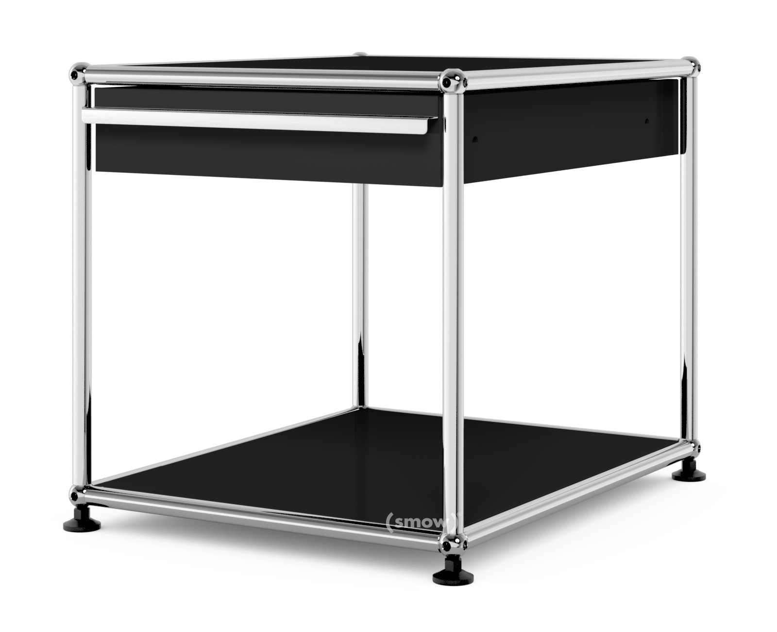 USM Haller Side Table with Drawer, Graphite black RAL 9011 | USM Haller ...