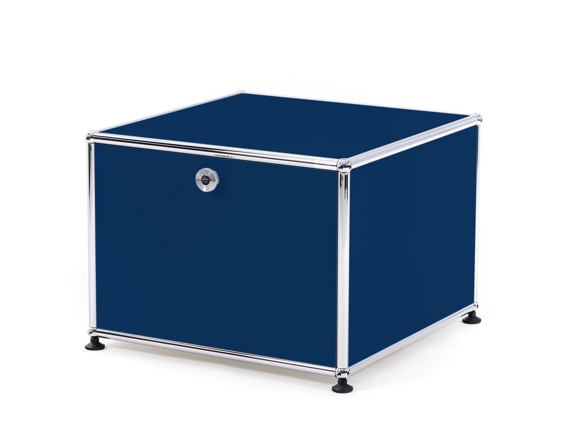 USM Haller Printer Container, 50 cm, Steel blue RAL 5011, With feet ...
