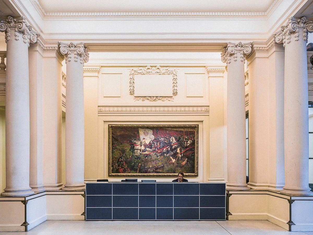 USM Haller Counter Type 1, USM ruby red, 150 cm (2 elements), 35 cm by ...