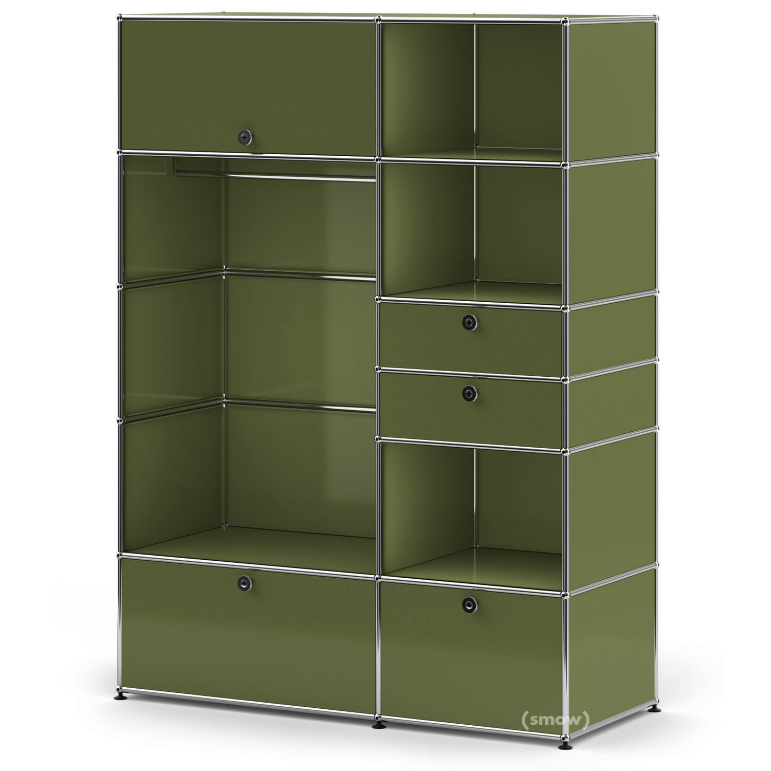 USM Haller Wardrobe Model I, Olive green RAL 6003 | USM Haller | USM ...