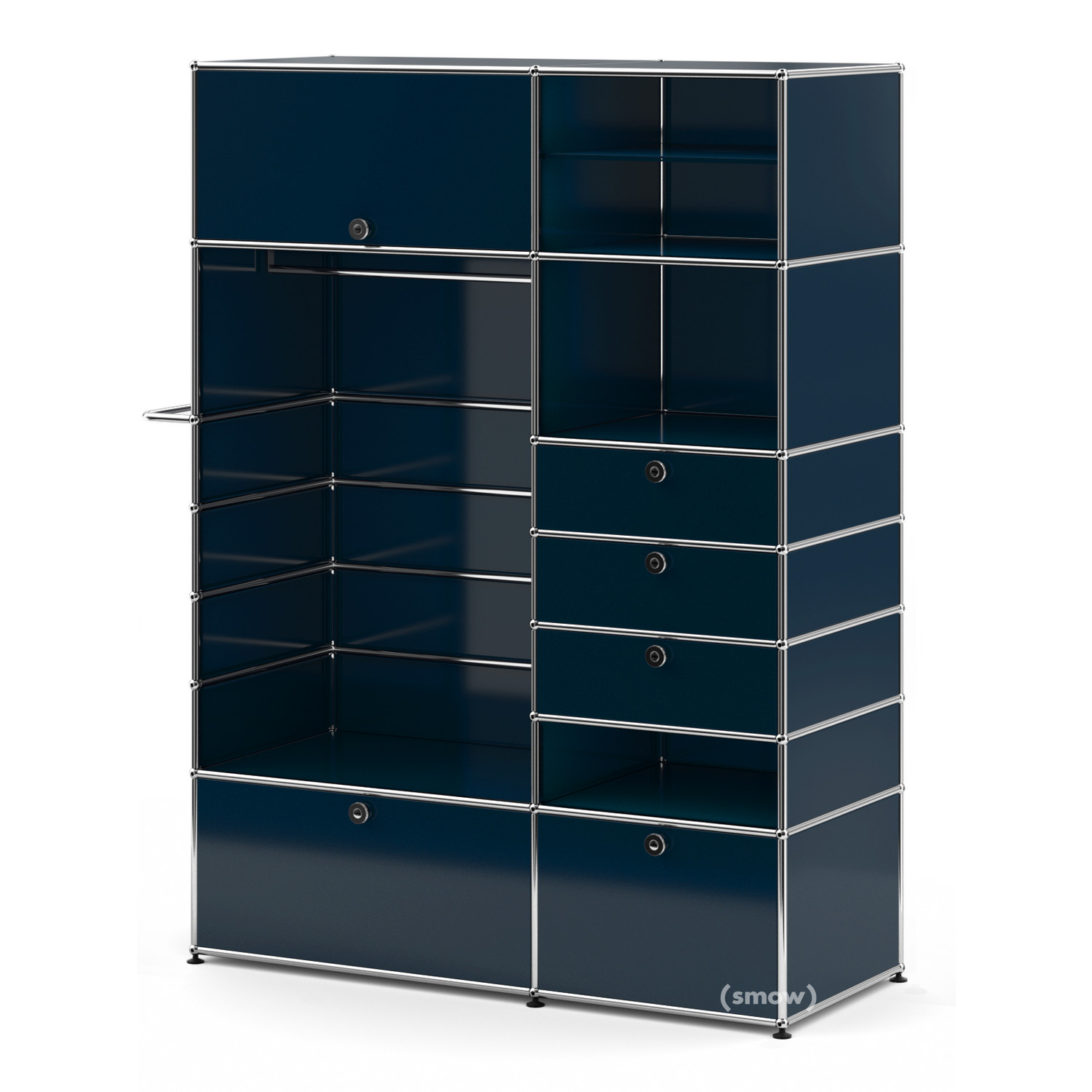 USM Haller Wardrobe Model II, Steel blue RAL 5011 | USM Haller | USM ...