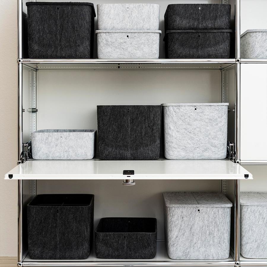 USM Inos Box with Partition + Lid | USM Haller | USM Haller Accessories ...