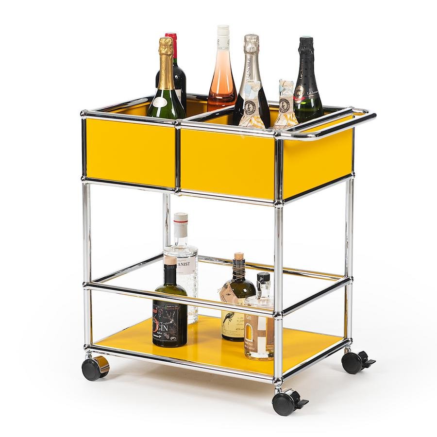 USM Haller bar trolley with divider | USM Haller | Bar Furniture ...