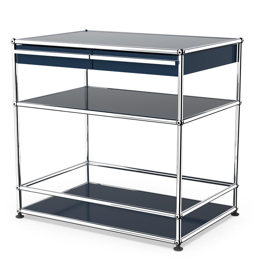 USM Haller bar sideboard with drawers, Steel blue RAL 5011 | USM Haller ...