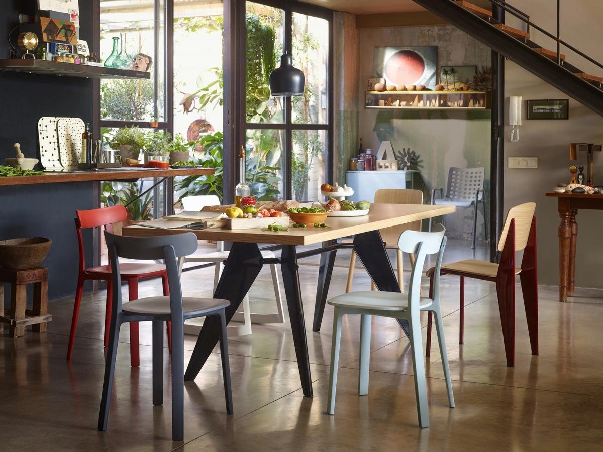 EM Table | Vitra | by Jean Prouvé, 1950 - Originals from smow