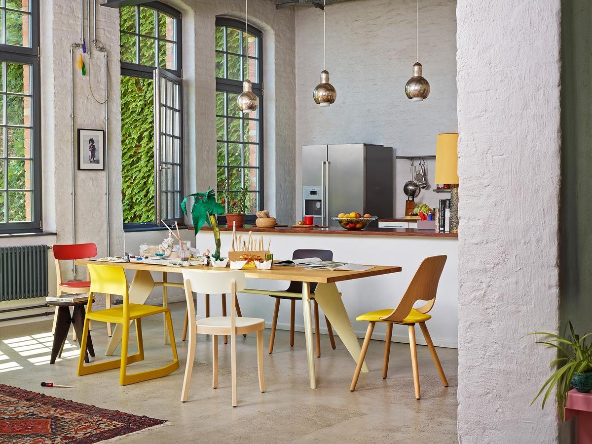 EM Table | Vitra | by Jean Prouvé, 1950 - Originals from smow