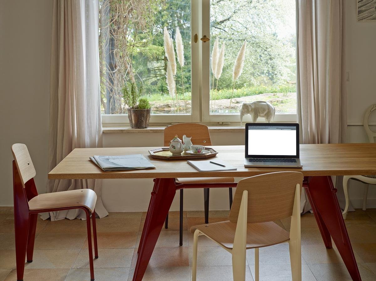 EM Table | Vitra | by Jean Prouvé, 1950 - Originals from smow