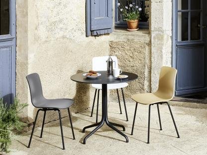 Belleville Table Outdoor, 75 x 75 cm, Solid core material black | Vitra ...
