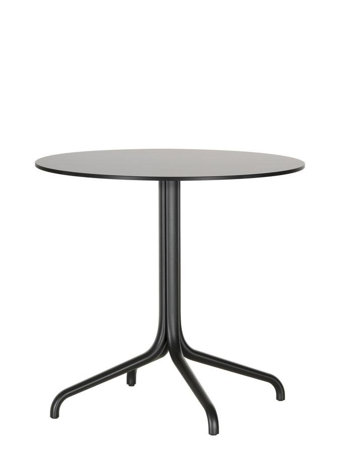 Belleville Table Outdoor, 75 x 75 cm, Solid core material black | Vitra ...