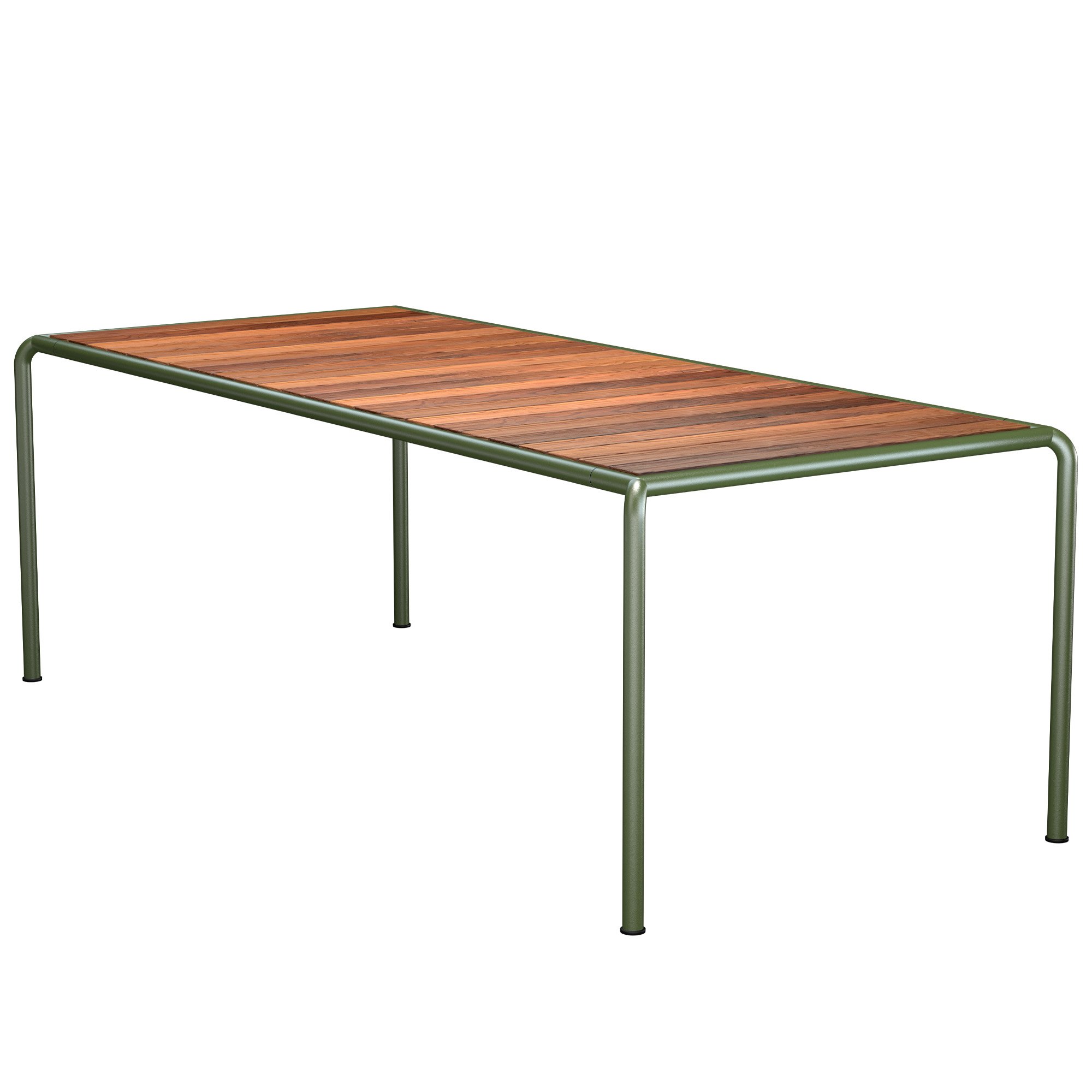 Avanti Table, 98 x 222 cm, Olive green, Thermo Ash | Houe | Garden ...