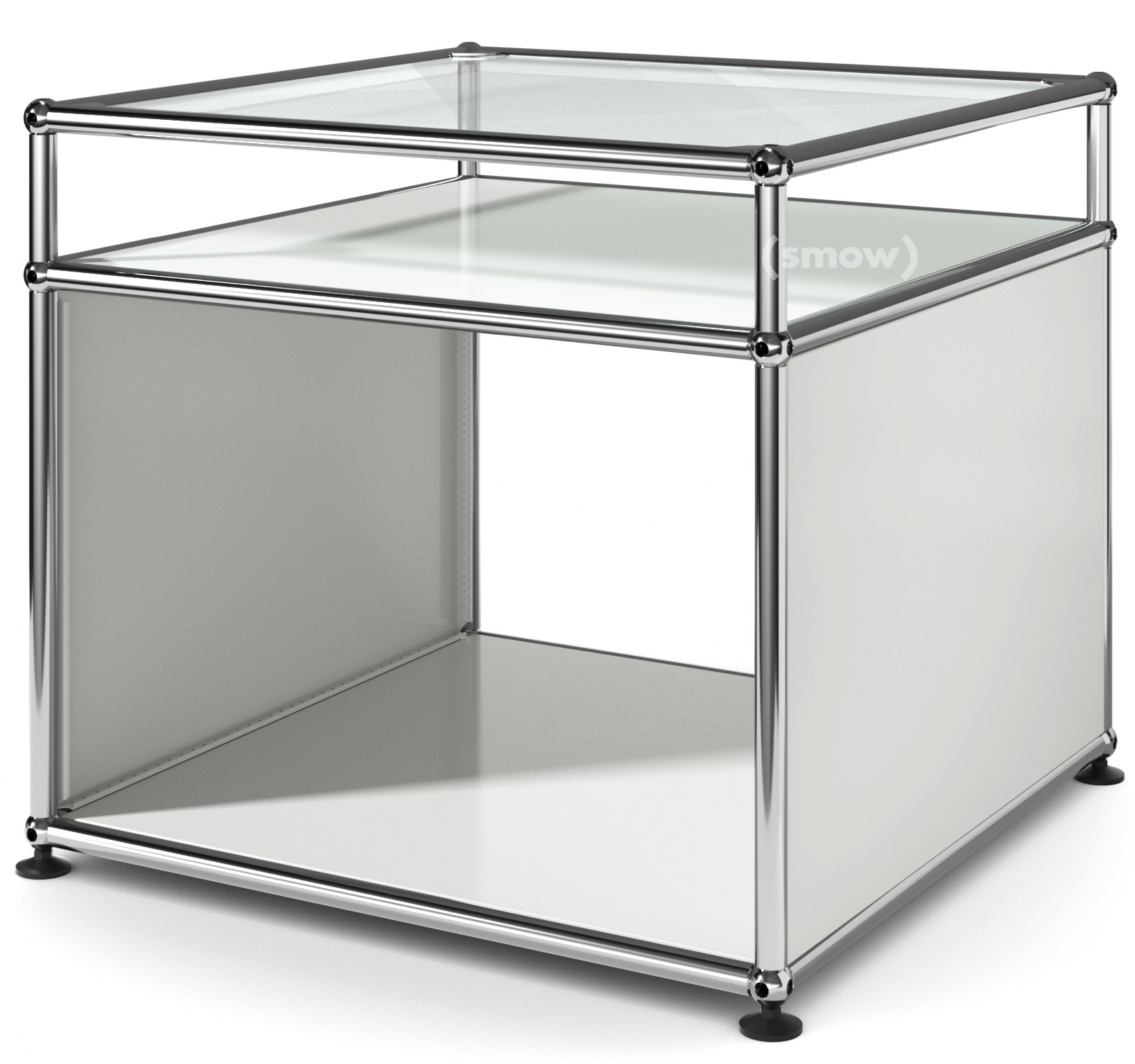 USM Haller Side Table with Extension, Light grey RAL 7035 | USM Haller ...