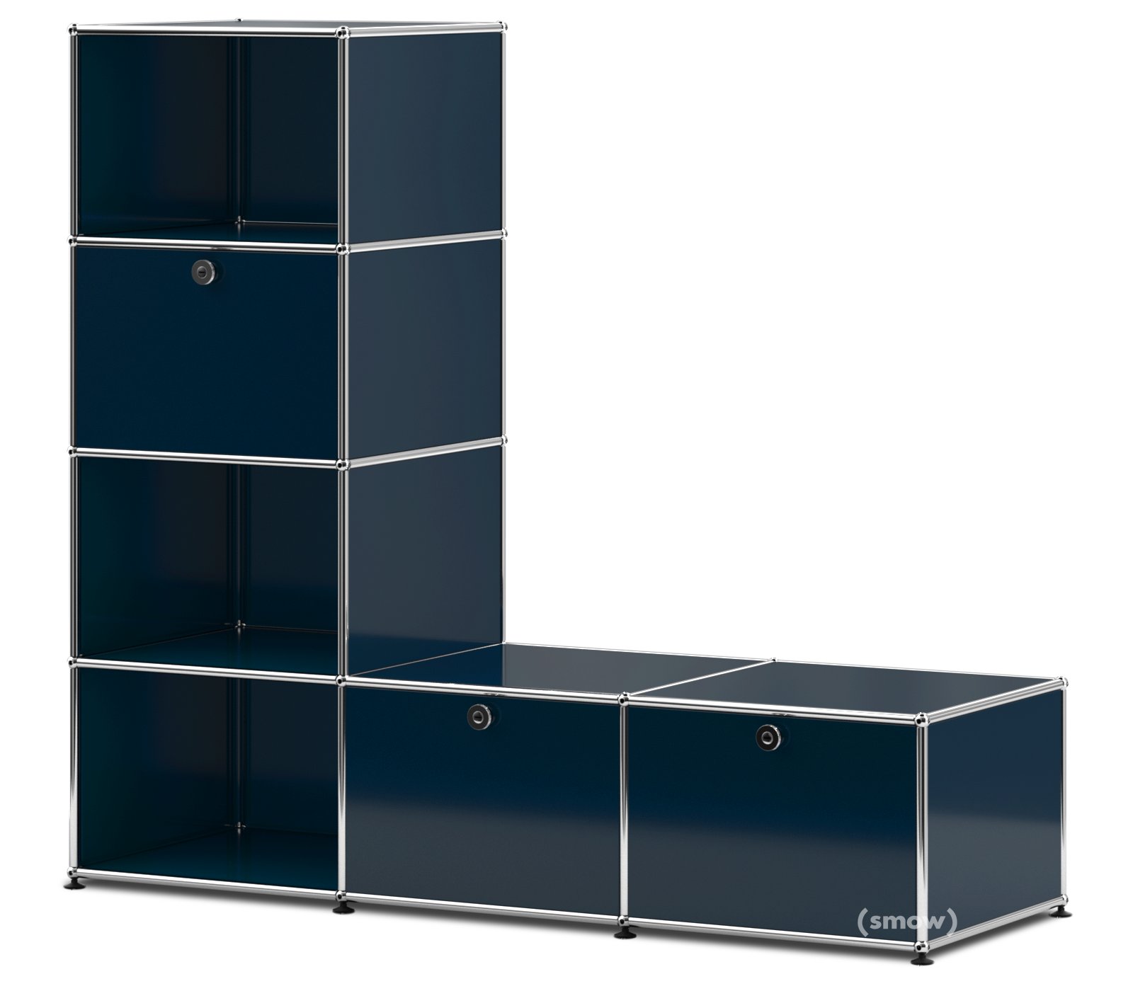 USM Haller Clothes Rack/Bench Type 1, Steel blue RAL 5011 | USM Haller ...