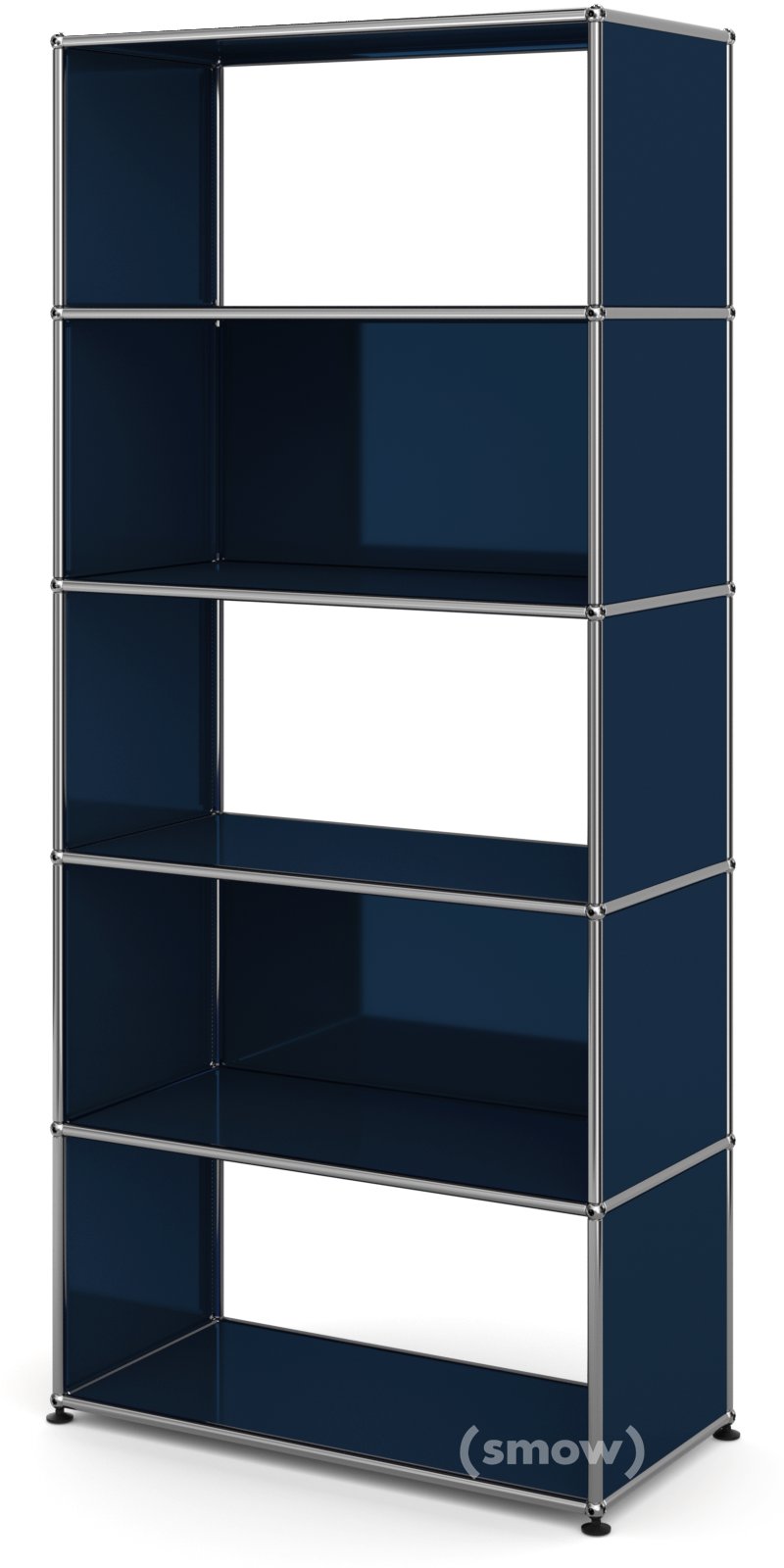 USM Haller Living Room Shelf M Type 1, 2 back panels, Steel blue RAL ...