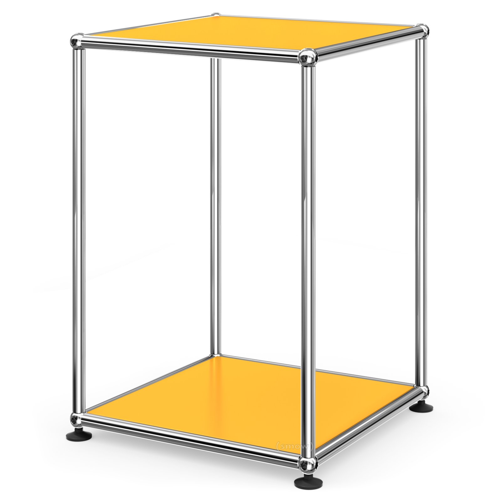 USM Haller High Side Table 35, Both panels metal, Golden yellow RAL ...