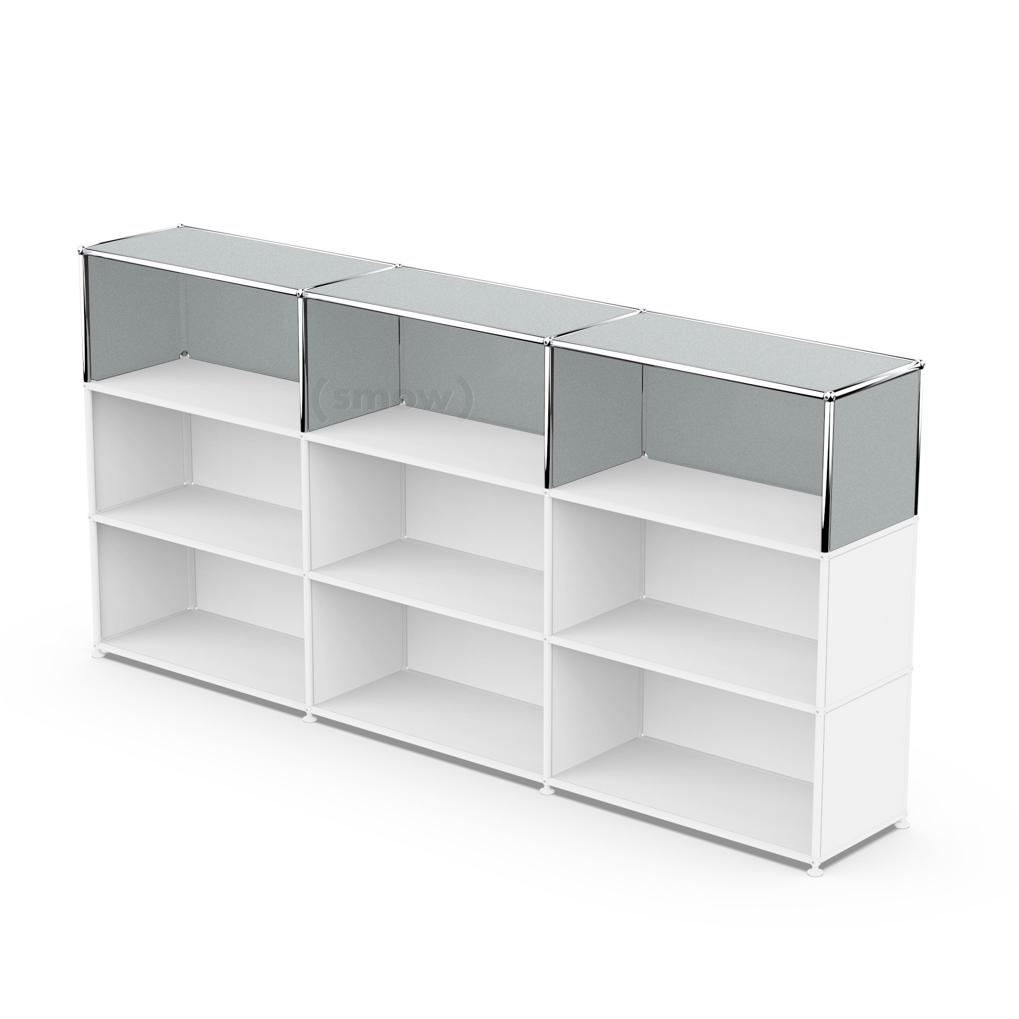 USM Haller Extension Kit Vertical 3, USM matte silver, 35 cm | USM ...