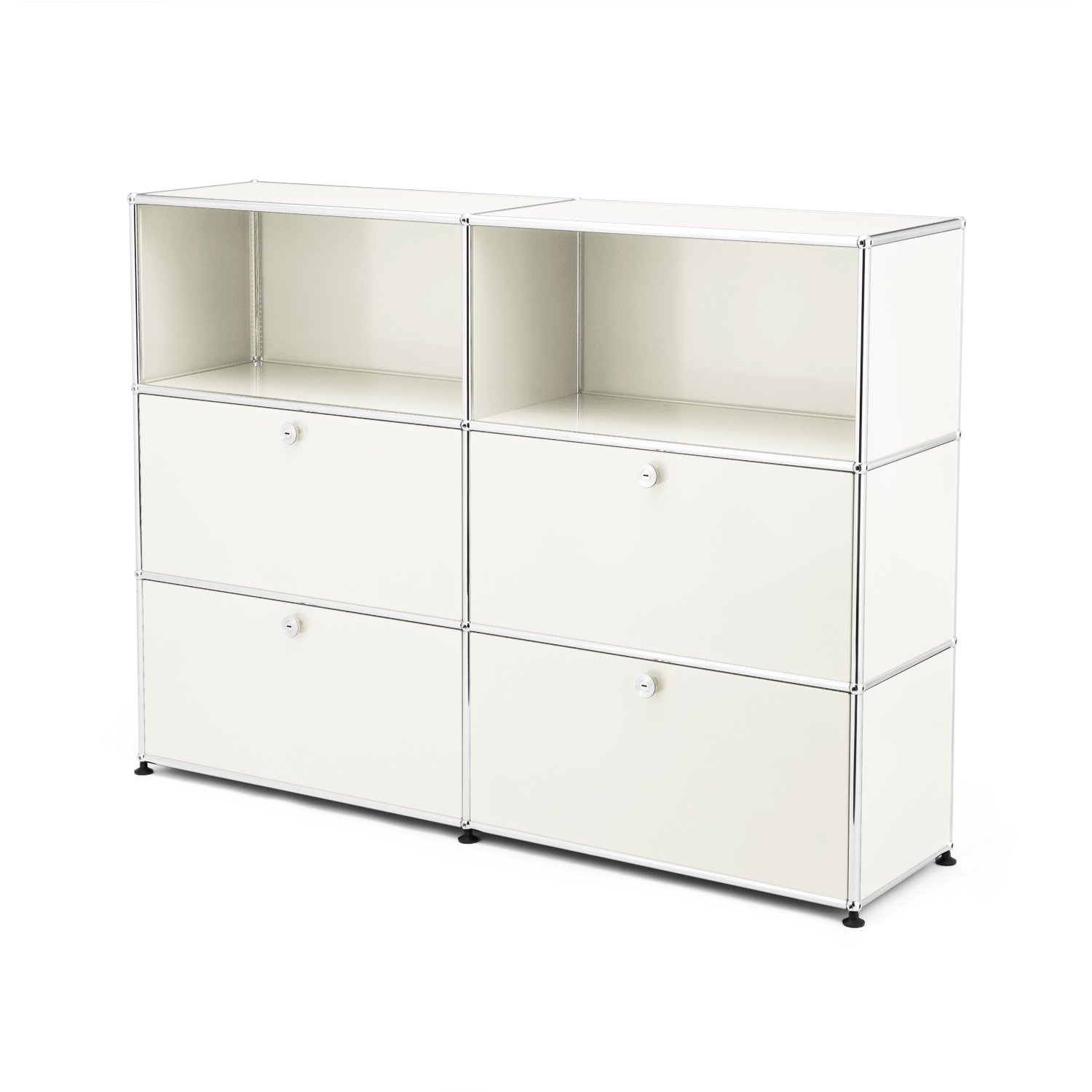 USM Haller Highboard L, Customizable, Anthracite RAL 7016, With 2 drop ...