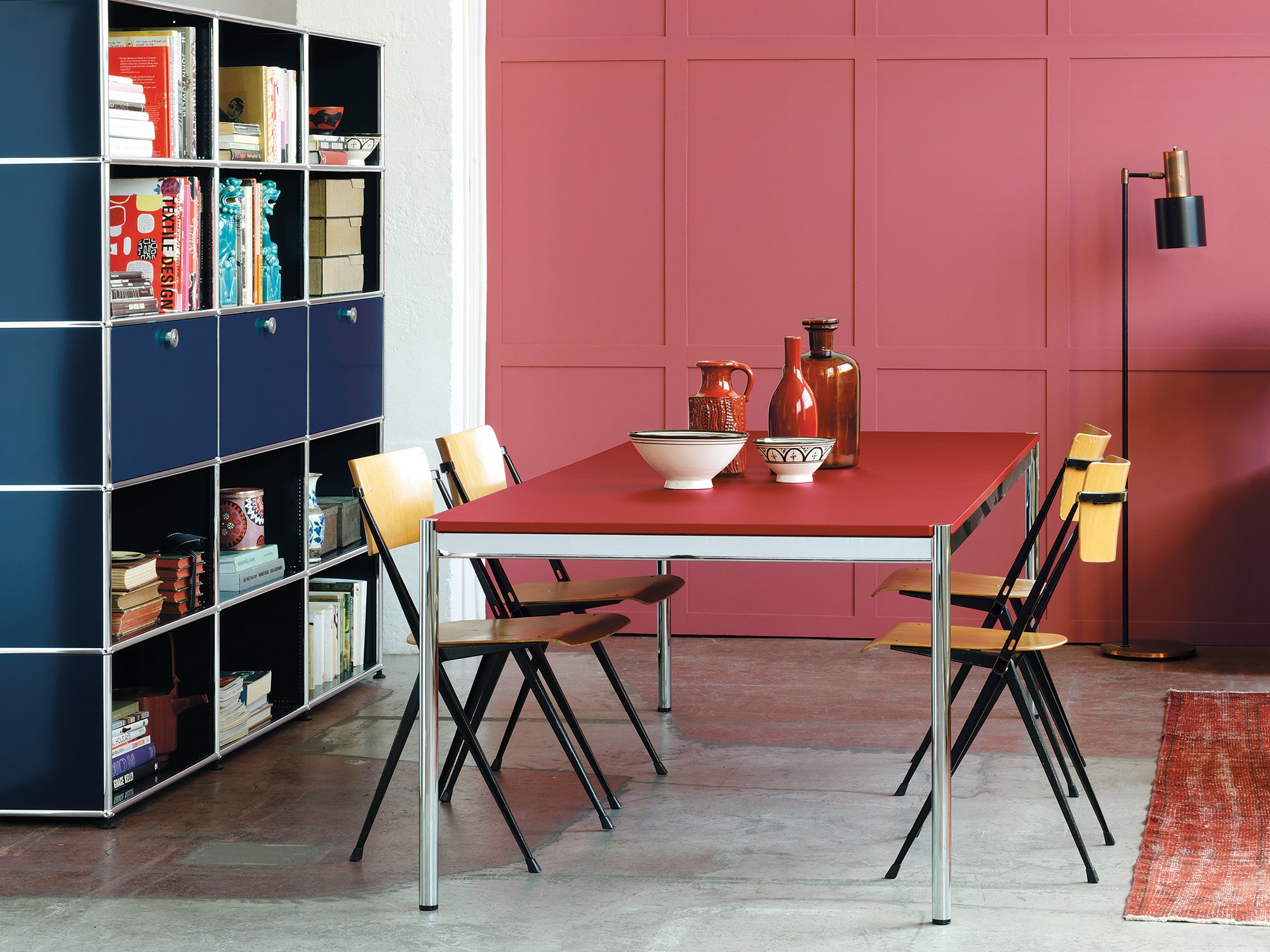 USM Haller Living Room Shelf XL Type 1, USM green | USM Haller | USM ...