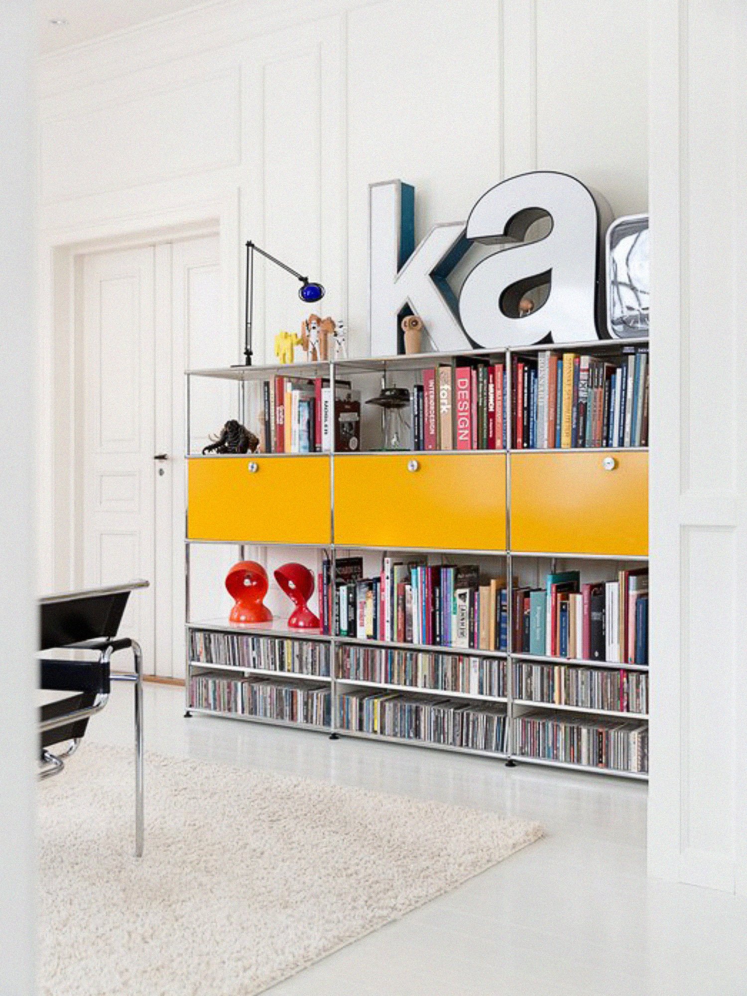 USM Haller Living Room Shelf L | USM Haller | USM Haller Shelving ...