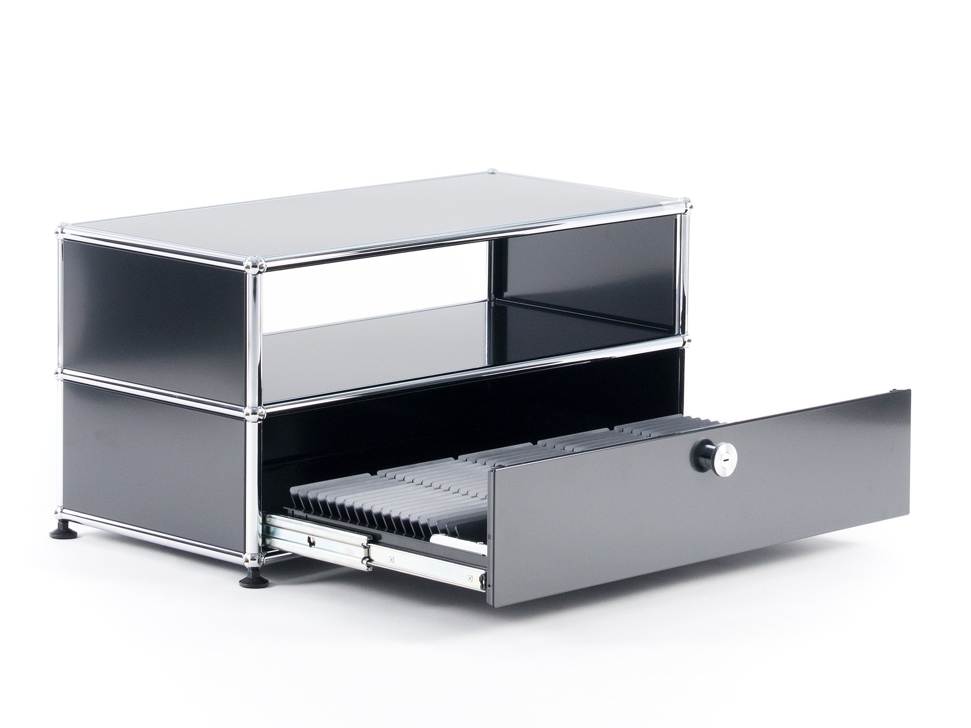 USM Haller TV-Bench, Olive green RAL 6003 | USM Haller | USM Haller TV ...