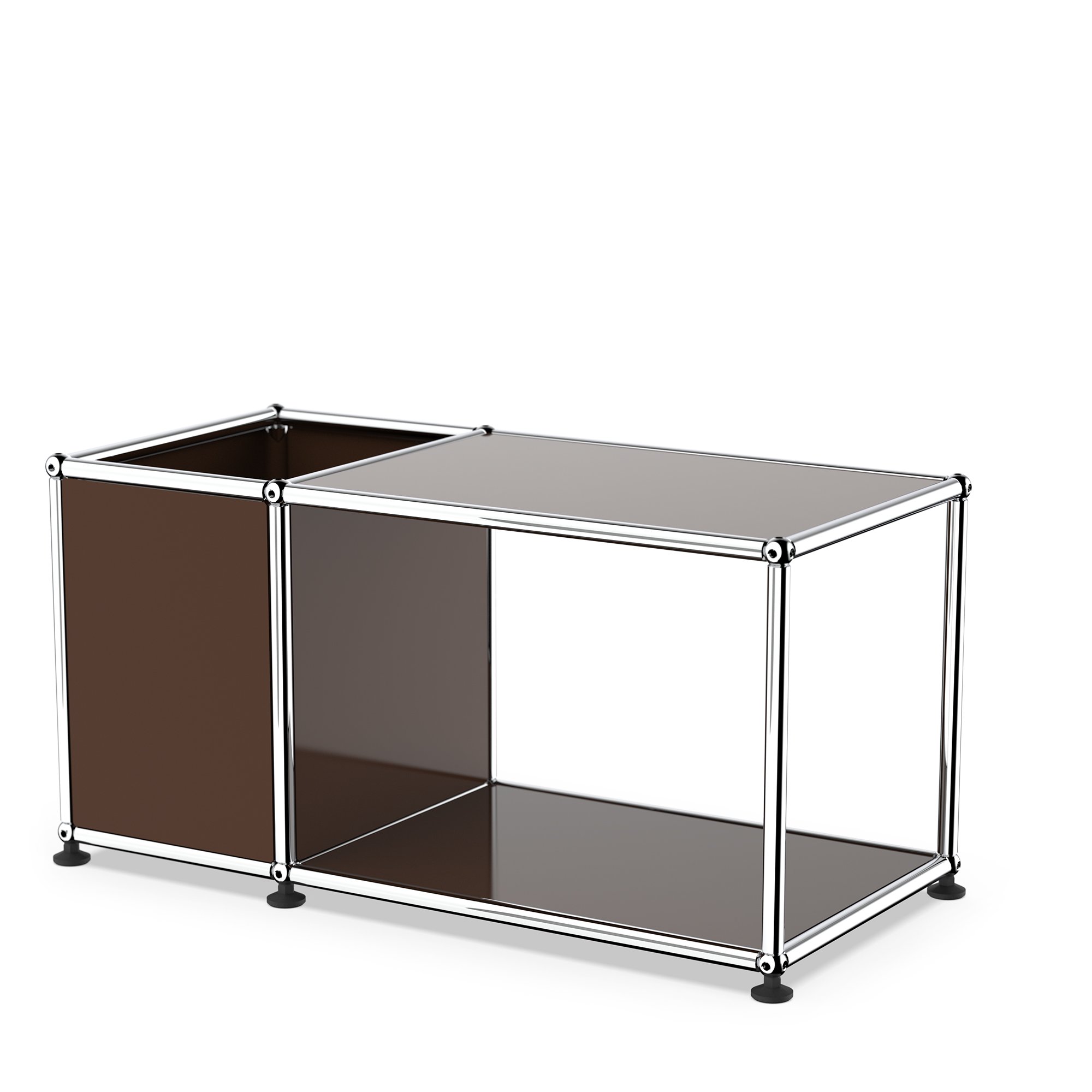 USM Haller Side Table with Storage, USM brown, 35 cm | USM Haller ...