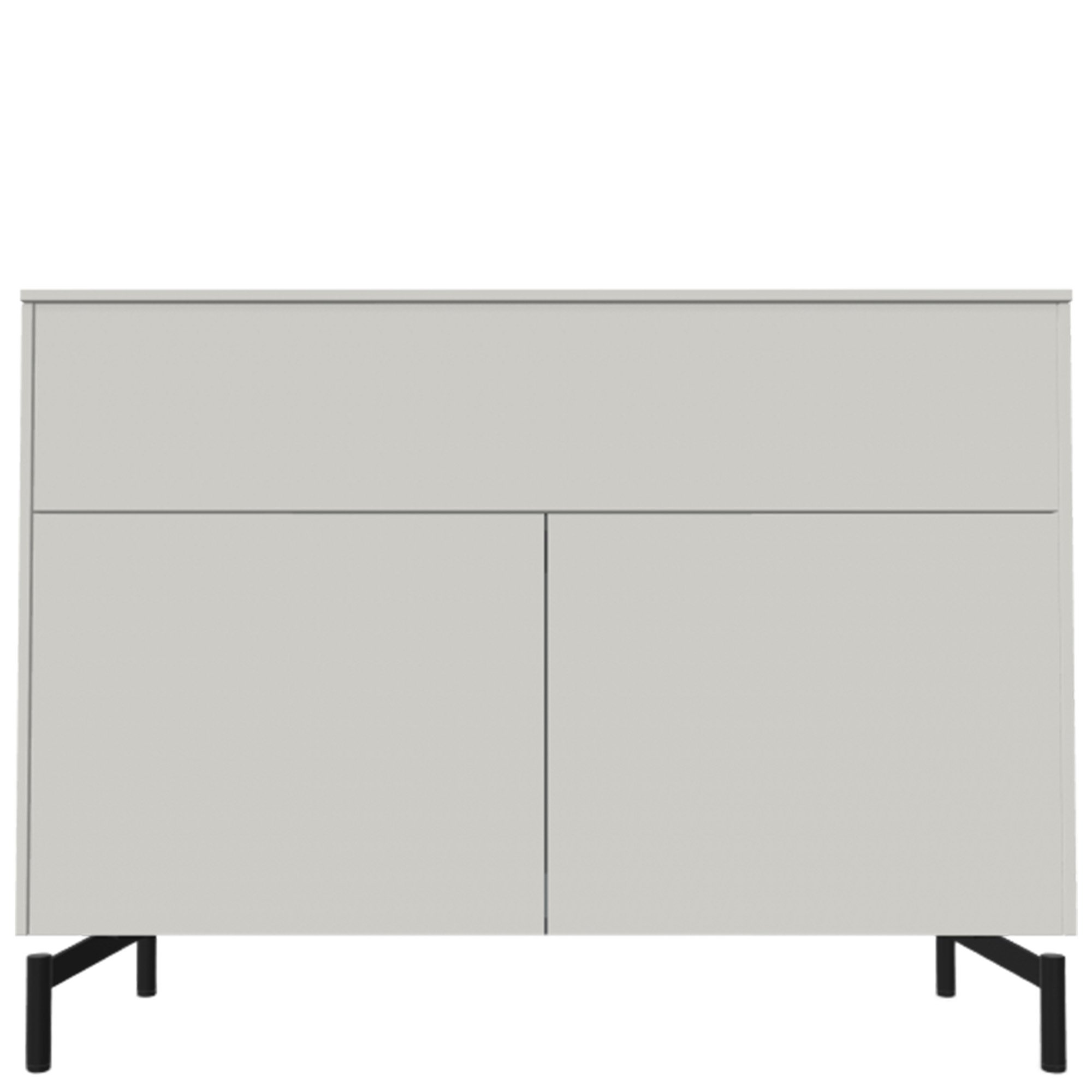 Aventa Sideboard with Door and Drawer, 120 cm, 3 Height grids, Melamine ...