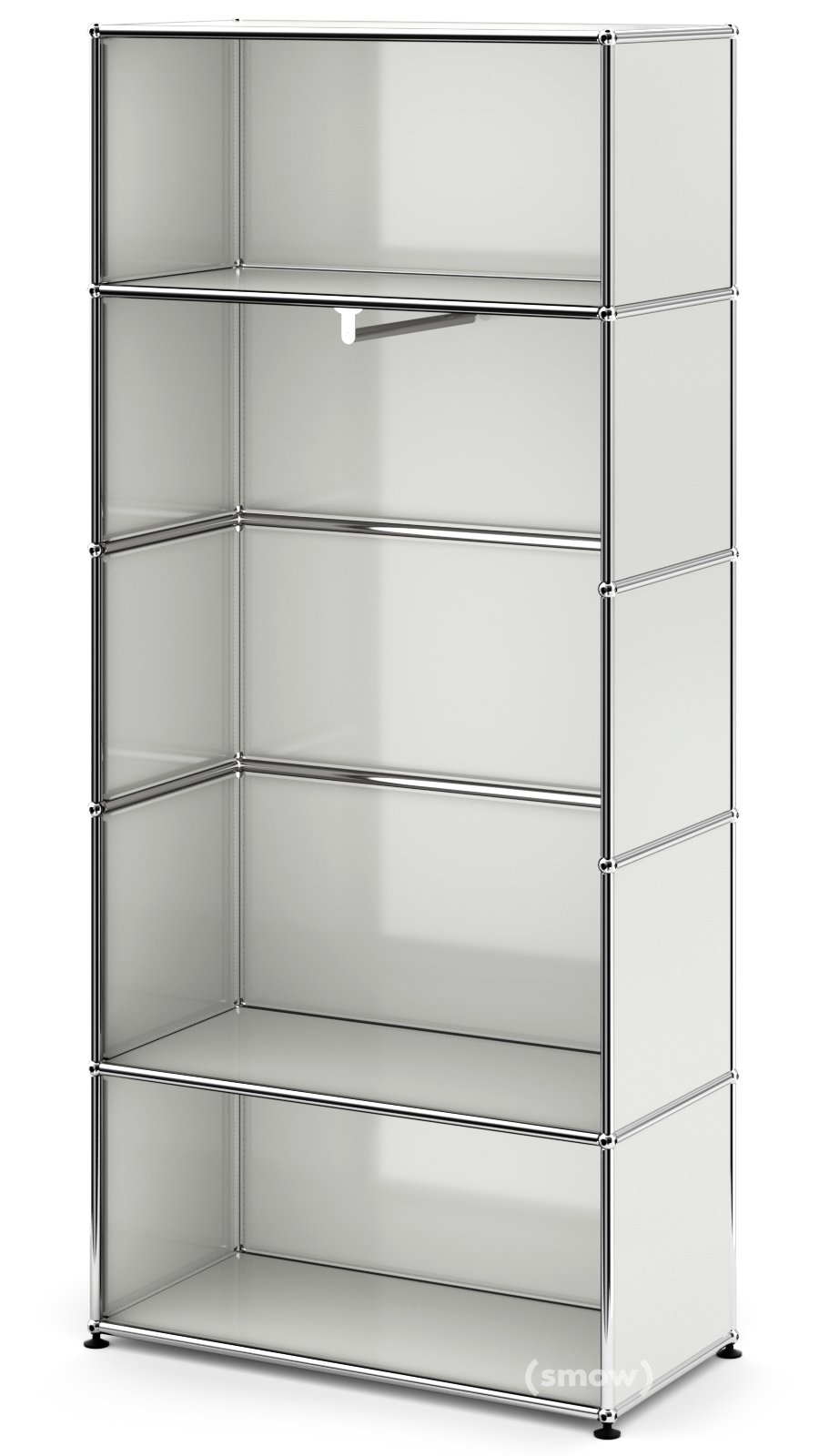 USM Haller Clothes Rack M with Rail, Model I, Light grey RAL 7035 | USM ...