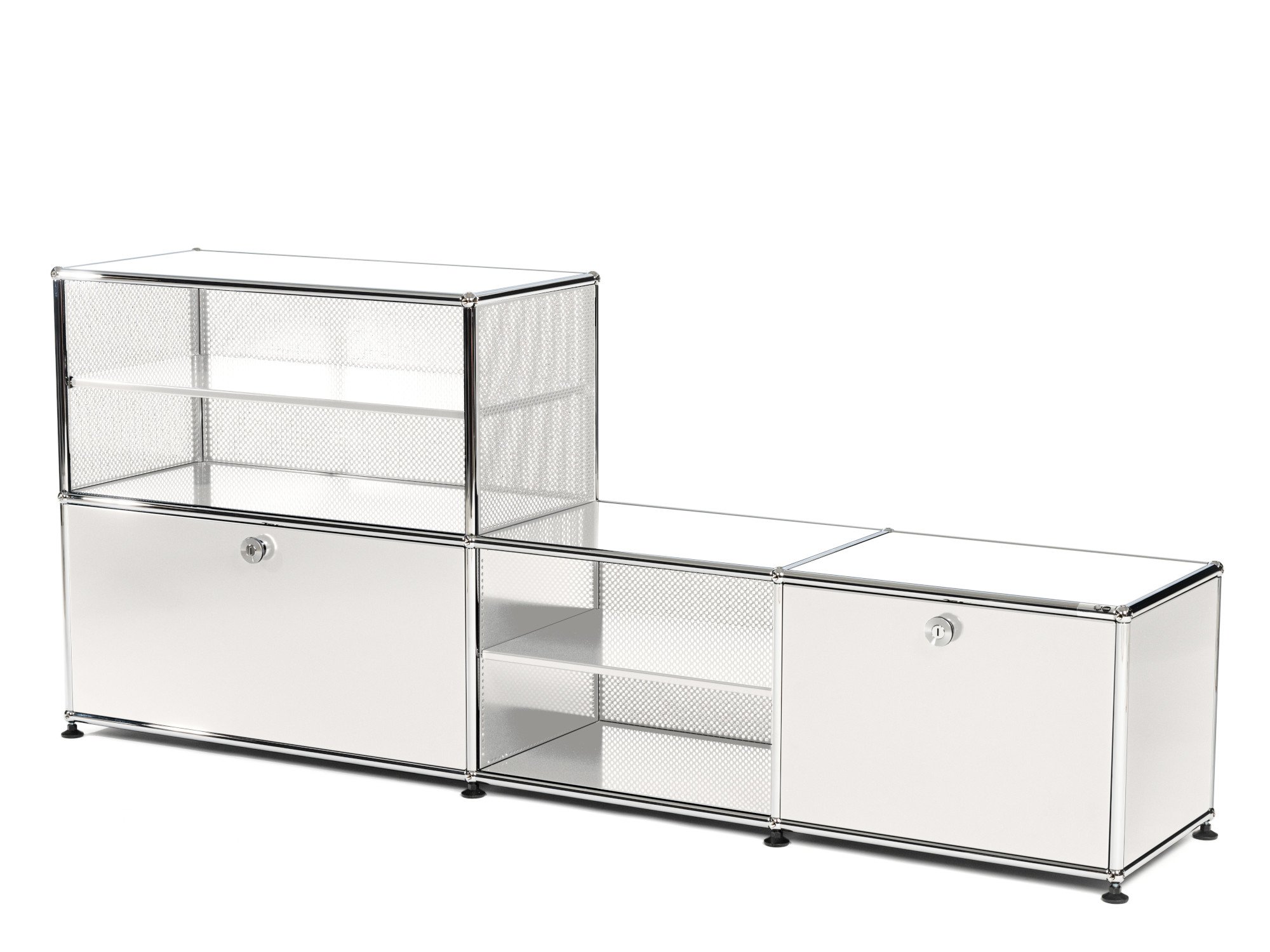 USM Haller coat rack/bench type 2, Pure white RAL 9010 | USM Haller ...